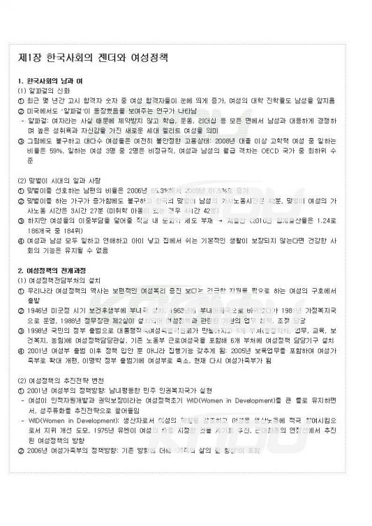 2012년 하계계절시험 성, 사랑, 사회 시험범위 핵심체크