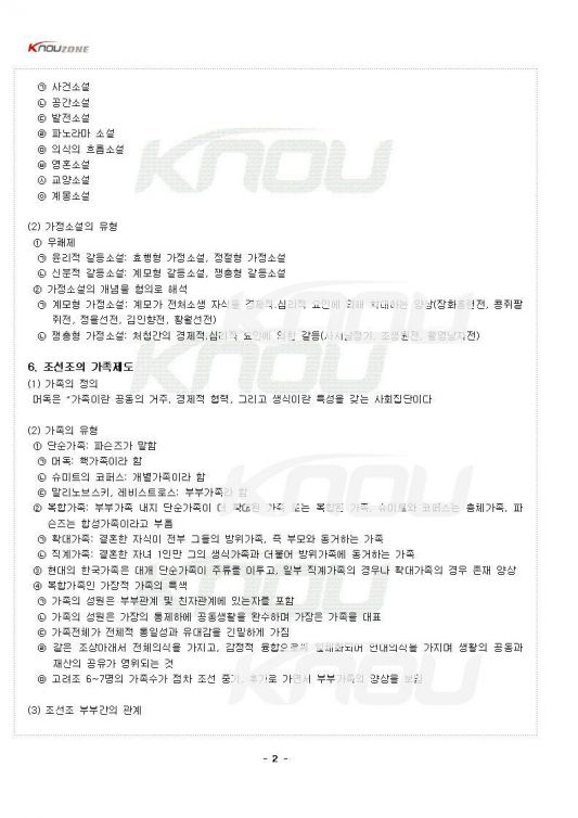 국문학연습 교재전범위 핵심요약노트