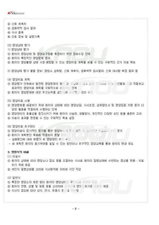 임상영양학 교재전범위 핵심요약노트