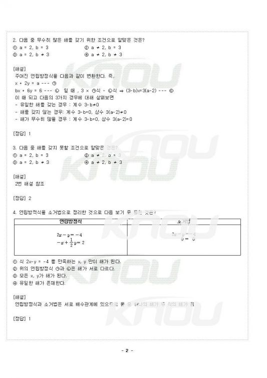선형대수 교재전범위 핵심요약노트