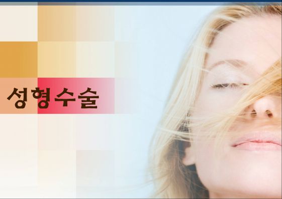 성형수술 레포트 자료