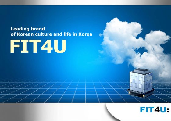 FIT4U.ppt 레포트 자료