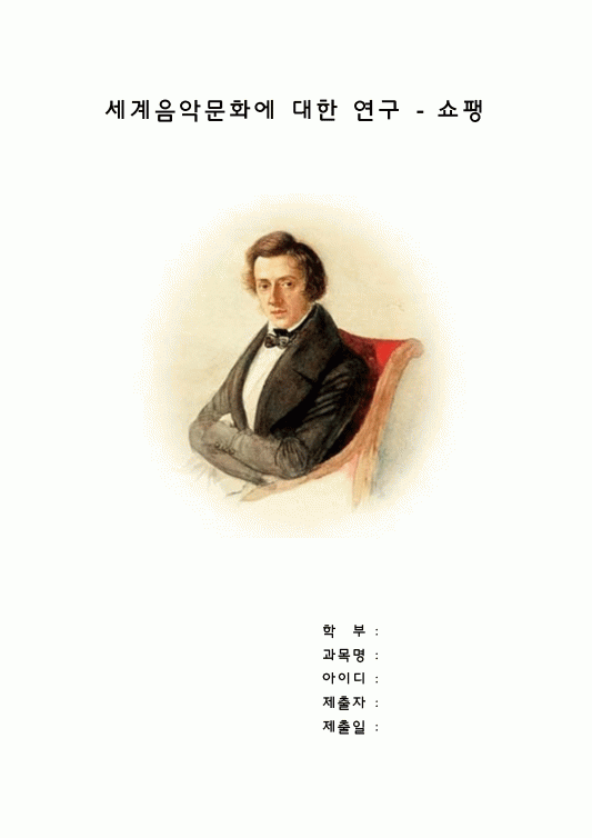 세계음악문화-쇼팽