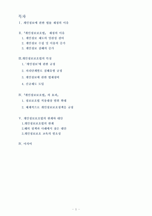 개인정보 보호법
