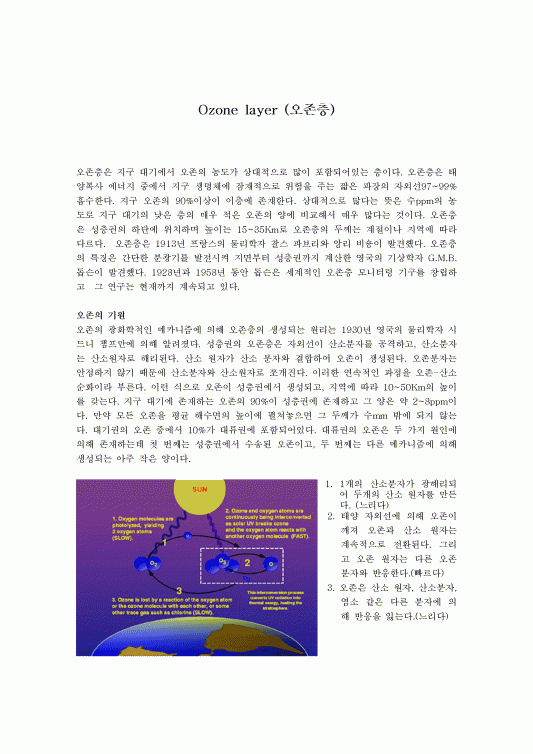 Ozone layer (오존층)
