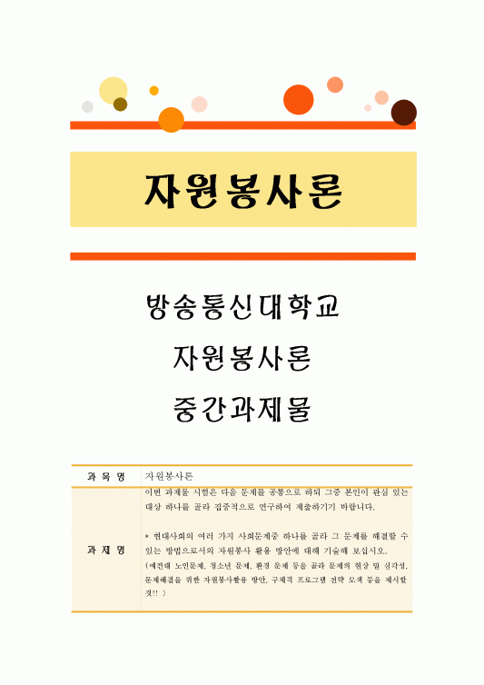 [자원봉사론4공통]현대사회의 여러가지사회문제중 하나를 골라 그 문제를 해결할 수 있는 방법으로서의 자원봉사 활용 방안에 대해 기술해 보십시오.현상 및 문제해결,  자원봉사활용방안전략 [자원봉사론]