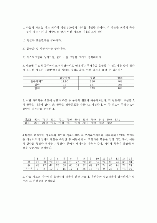 통계패키지 중간시험
