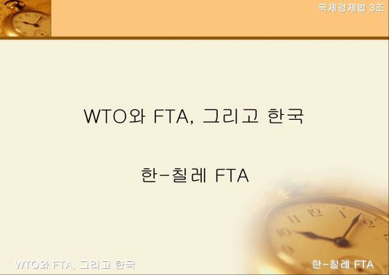 한-칠레 FTA의 추진과정, 내용, 의의, 문제점과 시사점, 나아갈 방향 제언