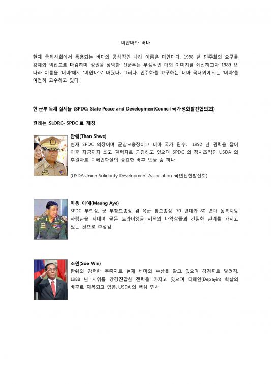 미얀마와 버마