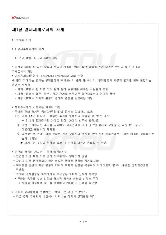 2015년 2학기 가계재무관리 교재 전 범위 핵심요약노트