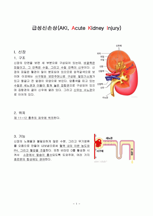AKI 케이스 레포트 자료