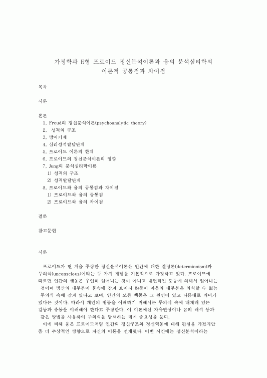 방통대 인행사 가정학과 E형 프로이트 [인간행동과사회환경]