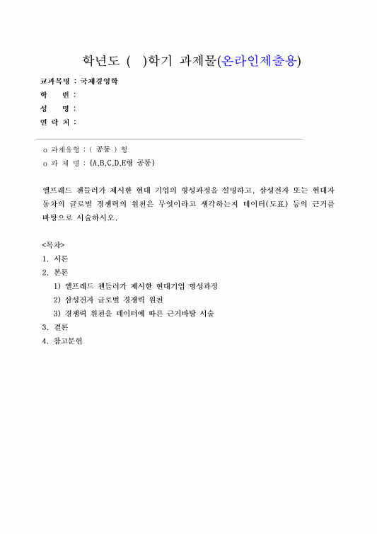 국제경영학 방송대 해피캠퍼스