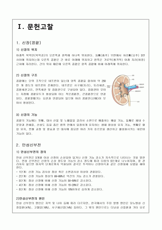 만성신부전 케이스스터디 (CRF CASE STUDY)