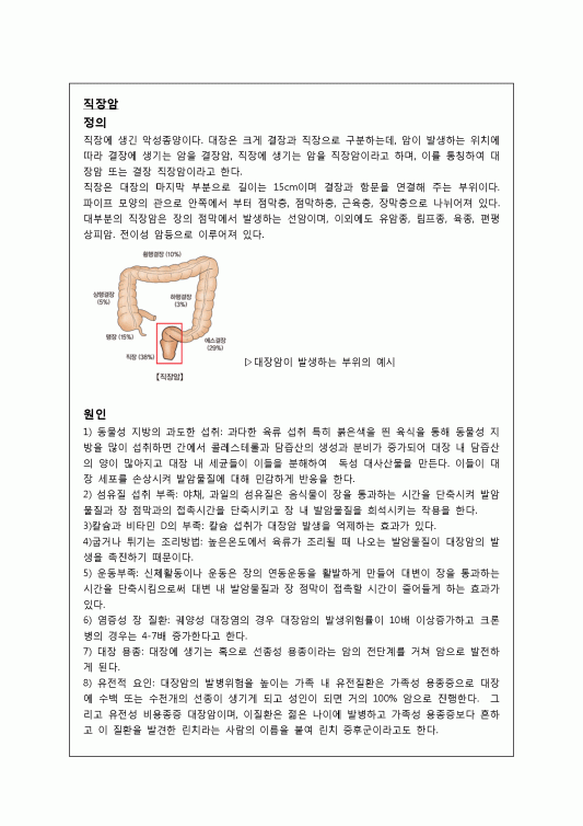 직장암(문헌고찰)