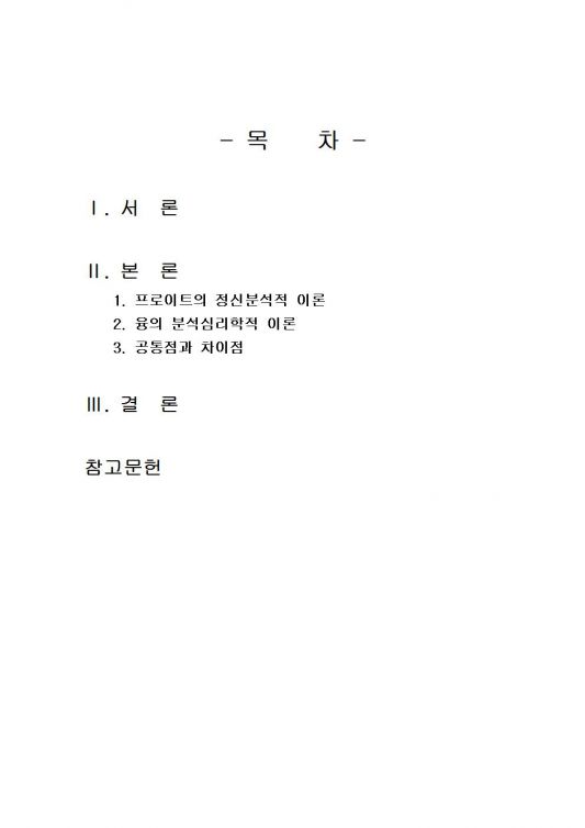 2016년 2학기 인간행동과사회환경 중간시험과제물 E형(프로이트 정신분석이론과 융의 분석)