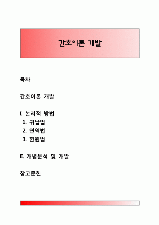 간호이론 개발