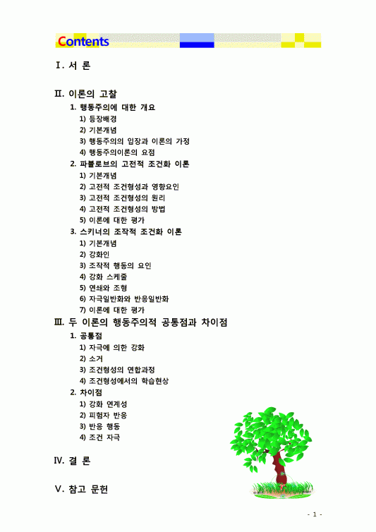 [2017 인간행동과사회환경3B] 고전적 조건화와 조작적 조건화 이론의 행동주의적 공통점과 차이점