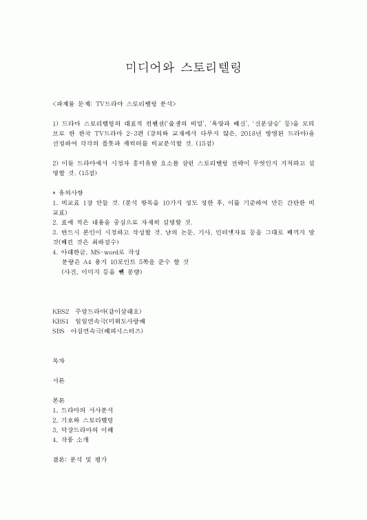 미디어와스토리텔링