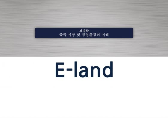 이랜드 마케팅 중국시장 현지화전략브랜드마케팅서비스마케팅글로벌경영사례분석swotstp4p