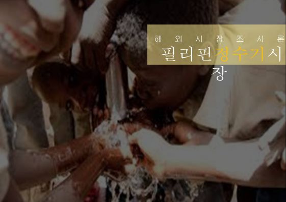 필리핀 정수기시장해외시장조사론 필리핀필리핀정수기정수기 해외미케팅브랜드마케팅서비스마케팅글로벌경영사례분석swotstp4p