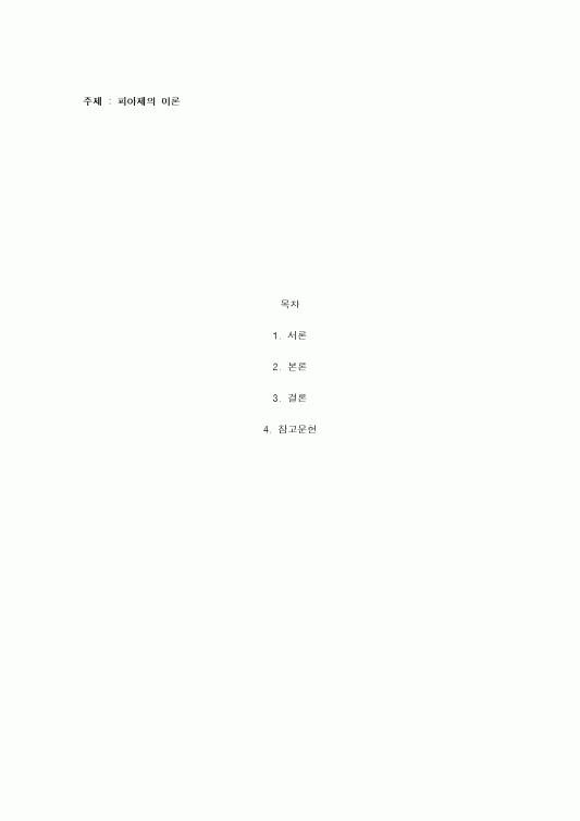 피아제의 이론