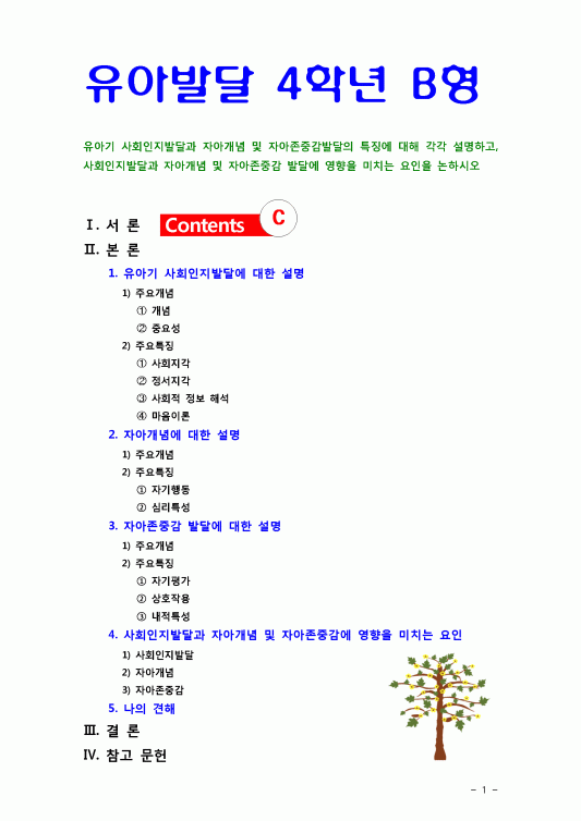 [2019 유아발달4B][출처표기] 유아기 사회인지발달과 자아개념 및 자아존중감발달의 특징에 대해 각각 설명하고 사회인지발달과 자아개념 및 자아존중감 발달에 영향을 미치는 요인
