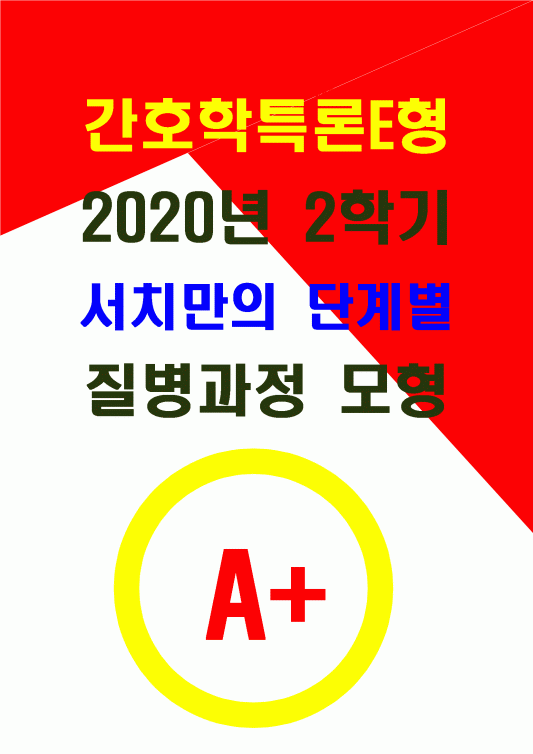 간호학특론E형 2020년 2학기-서치만의 단계별 질병과정 모형, 간호학특론E형 서치만의 단계별 질병과정 모형 모형 또는 주요 개념에 대해 설명 급성 및 만성질환자 각각 1인씩 총 2인을 선정하고 대면 또는 비대면 인터뷰 두 사례를 비교분석 모형이나 개념 적용에 따른 결론을 제시 간호학특론E형 서치만의 단계별 질병과정