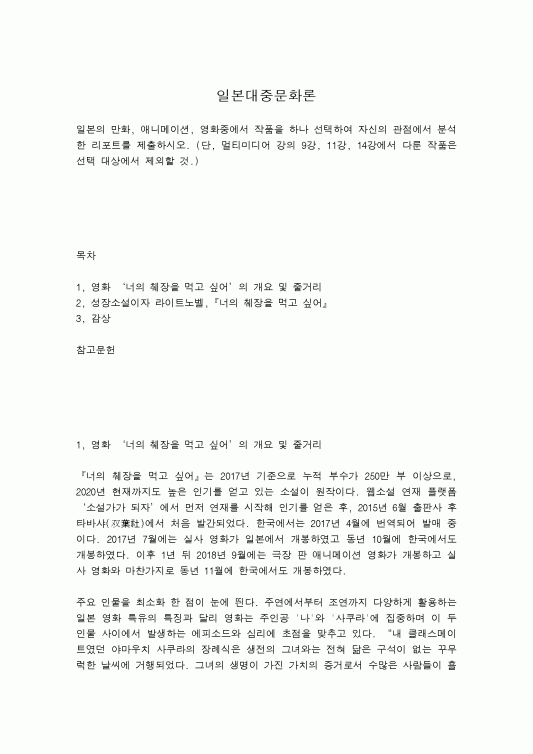 일본대중문화론