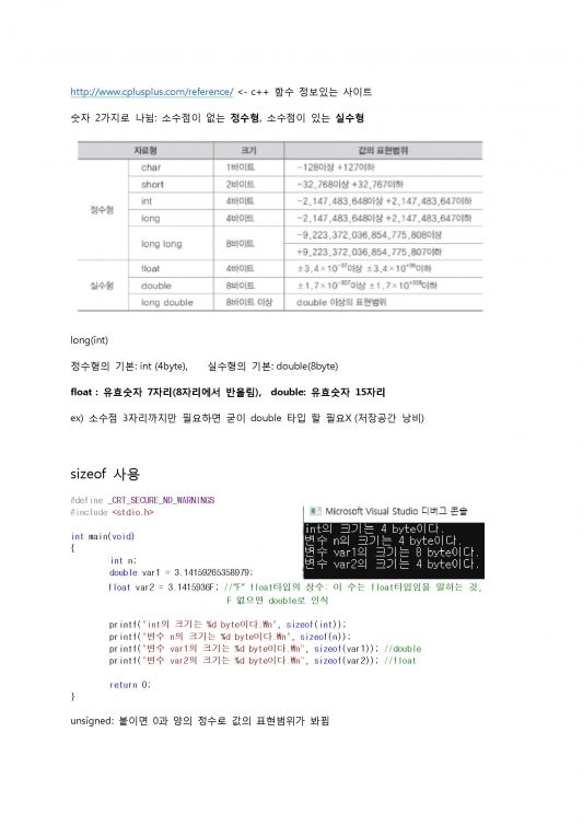 [프로그래밍 C언어] 3. 상수와 기본 자료형 및 기초 입출력 함수