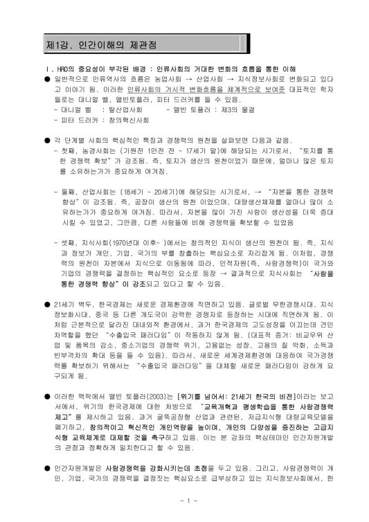 인적자원개발