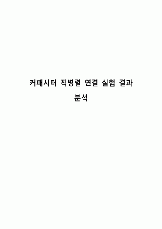 커패시터 직병렬 연결 실험 결과 분석