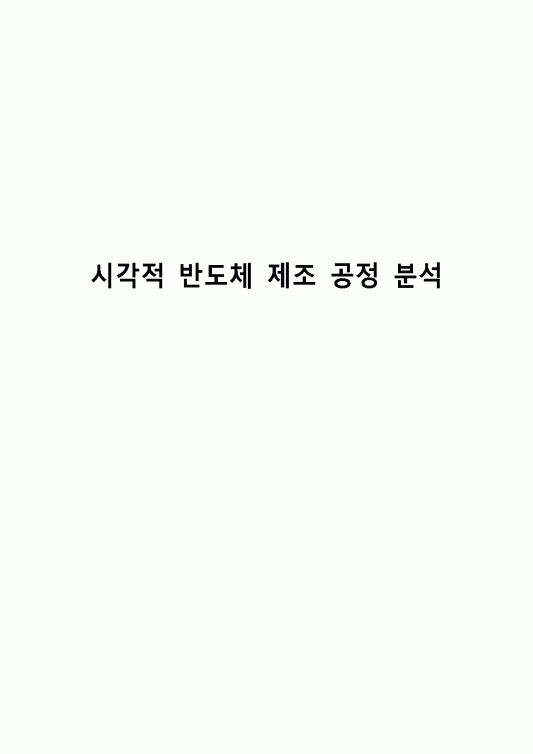 시각적 반도체 제조 공정 분석