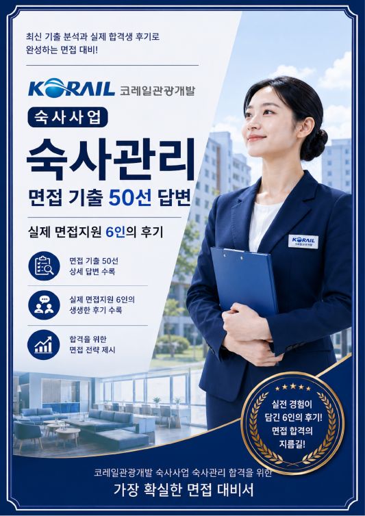 코레일관광개발 숙사사업 숙사관리 면접기출50선 답변 실제 면접후기 6인
