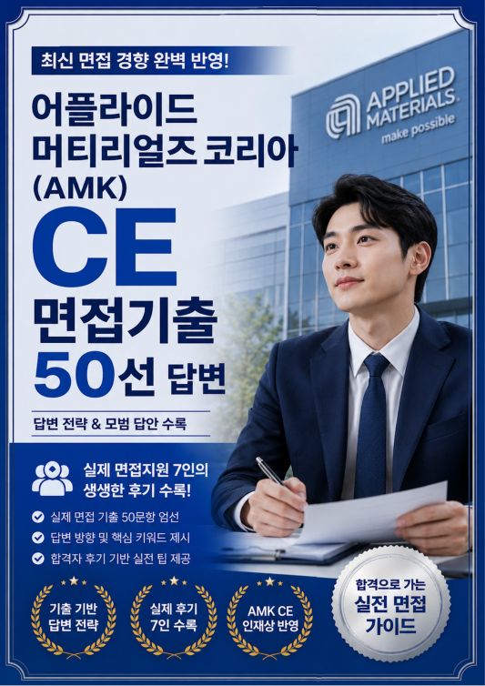 어플라이드 머티리얼즈 코리아(AMK) CE 장비엔지니어 면접후기 7명 및 실제 기출 질문답변 50선