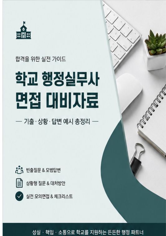 학교 행정실무사 면접 대비자료