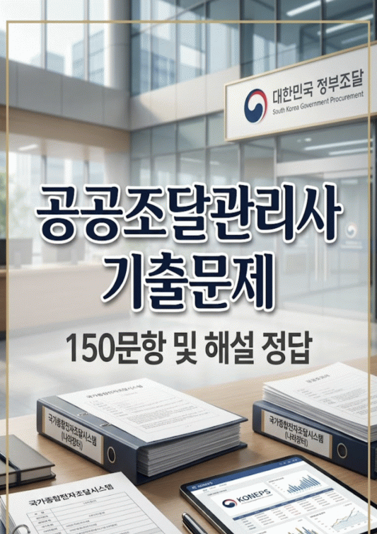 2026 개정] 공공조달관리사 기출문제 150문항 정답 해설