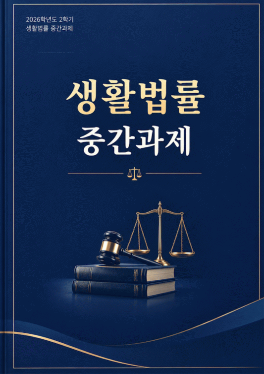 생활법률 2026학년도 2학기 중간] 유류분에 관하여 서술하시오 1. 유류분의 개념 2. 유류분권자와 유류분의 내용 3. 유류분의 산정 4. 유류분반환청구권