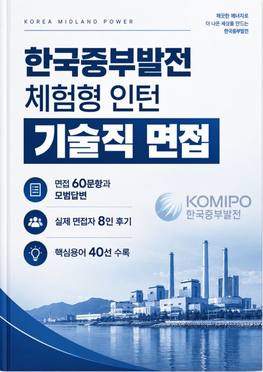 한국중부발전 체험형 인턴 기술직 면접후기 기출 60선 답변과 상세한 한국중부발전 체험형 인턴 기술직 면접 8명 후기