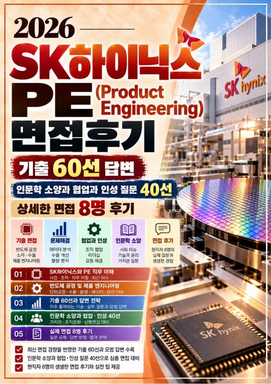 [2026 SK하이닉스 반나절 심층면접 대비 면접] 직무분석, 인성 질문 100선 상세한 8명후기