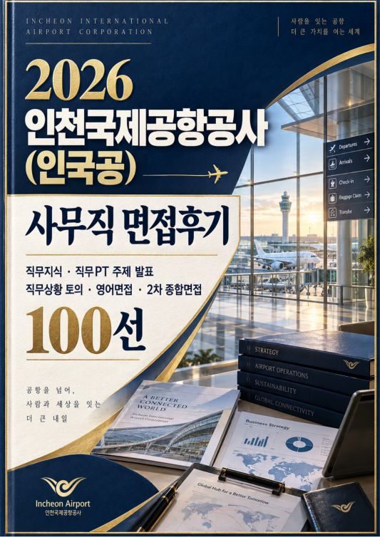 2026 인천국제공항공사(인국공)사무직 면접후기기출 직무PT발표+상황토의+영어+2차종합 100선