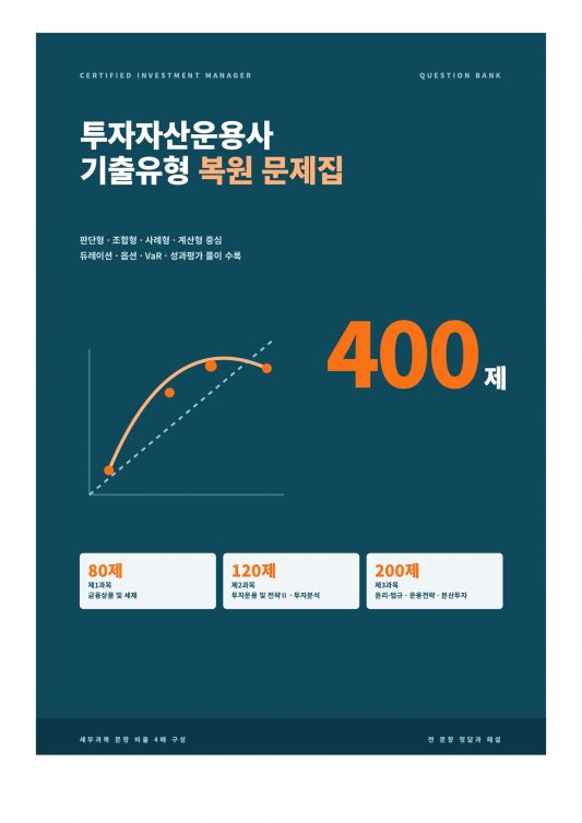 [2026 업뎃] 투자자산운용사 기출문제 400제 (세제+투자분석+운용전략+법규 해설)