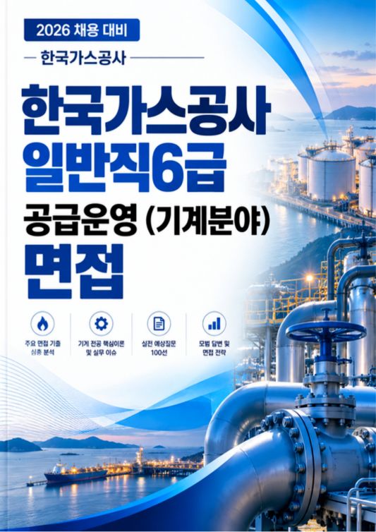 2026 한국가스공사 일반직6급 공급운영(기계분야) 면접