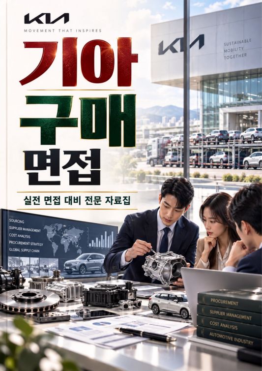 기아 KIA 구매 면접] 2026 기아 구매 면접 실전 완벽 대비 전문 자료집 (구매전략 원가분석 공급망 관리 협력사 평가 직무 PT 임원면접)