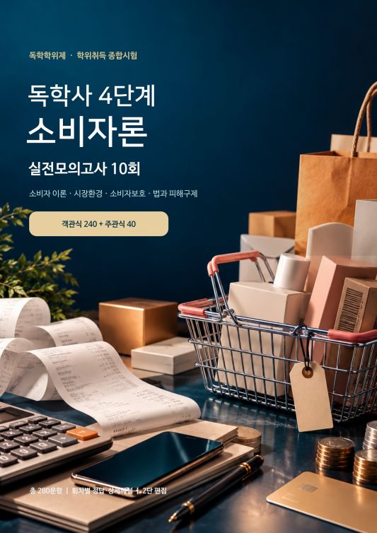 [독학사4단계] 소비자론 실전모의고사 10회