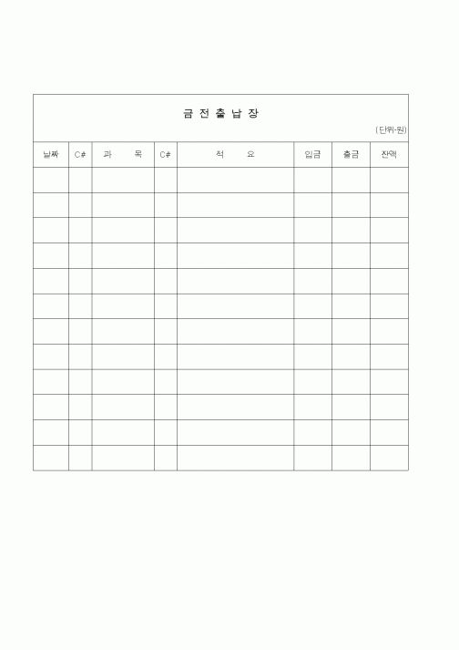 서식 미리보기