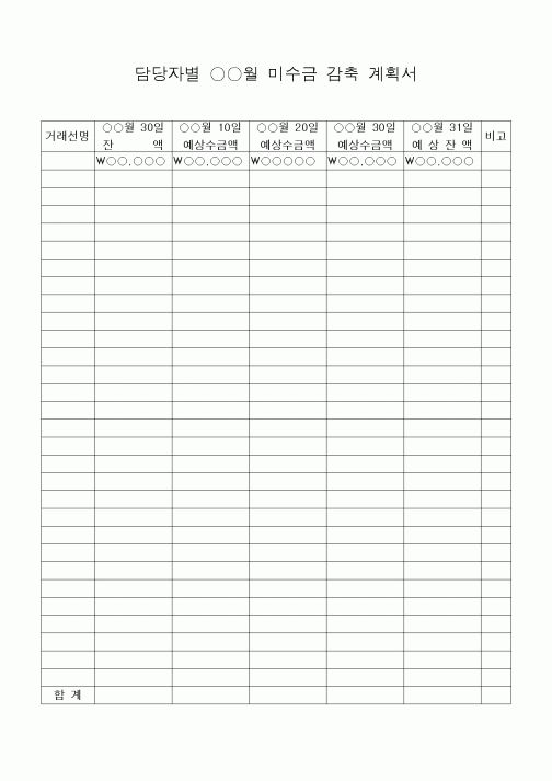 서식 미리보기