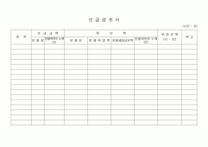 서식 미리보기