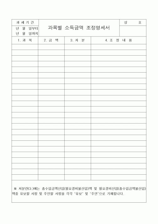 서식 미리보기