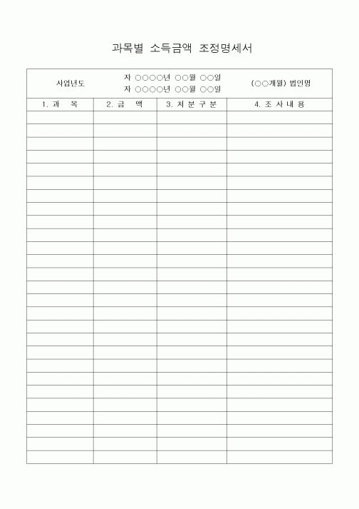 서식 미리보기